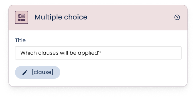Multiple choice