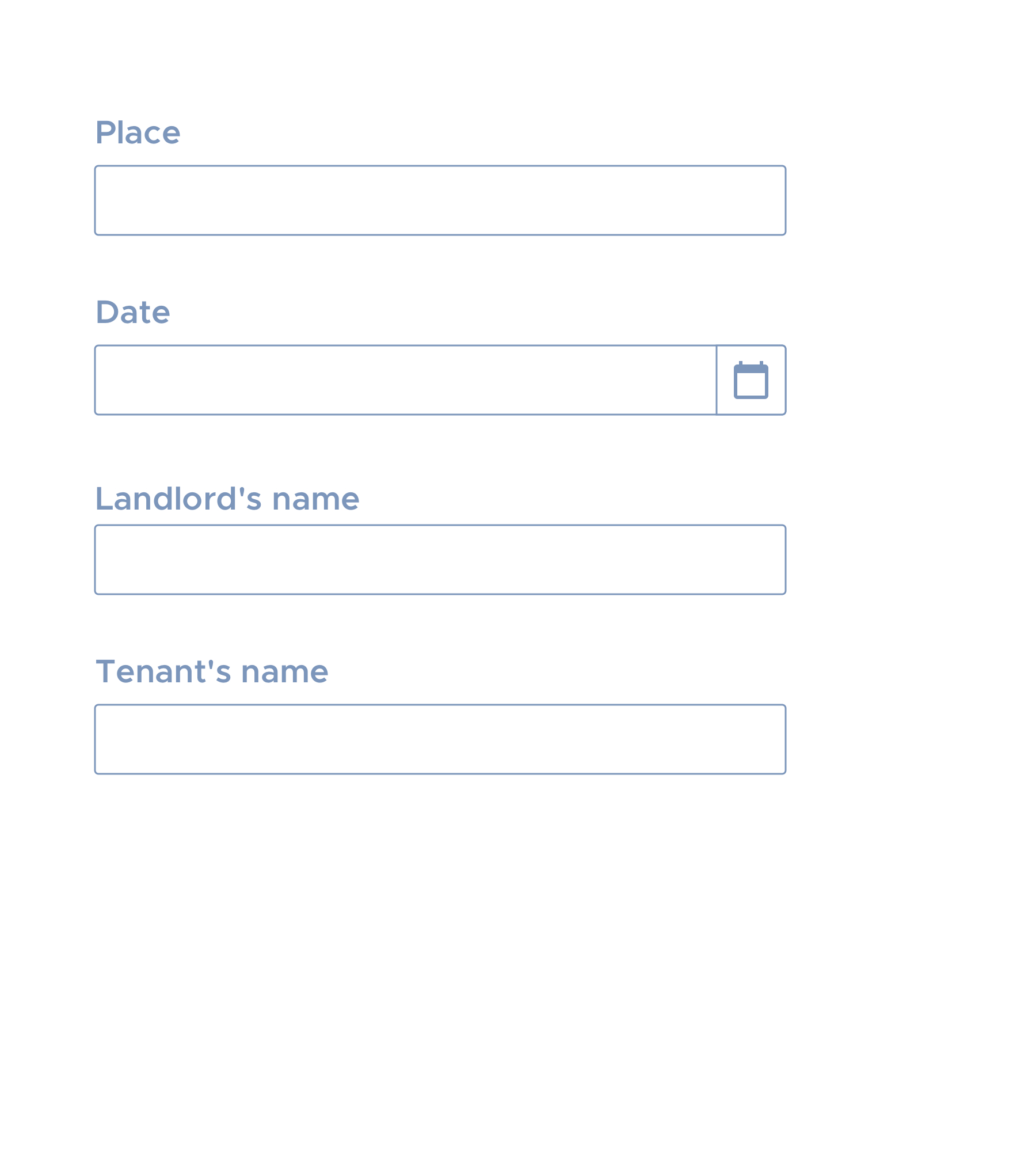 2.1 How do I create the form fields?